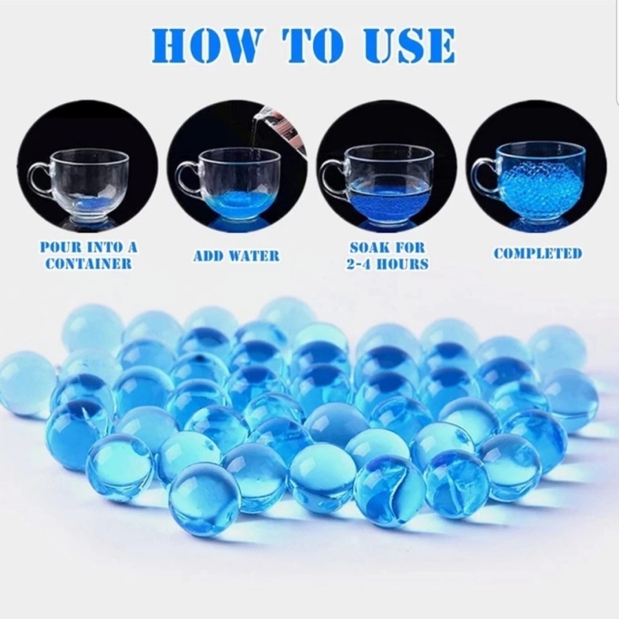 Jual Hydrogel jelly refill peluru air water absorbant bullet refill ...