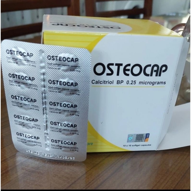 Jual Osteocap 0.25 mg original Kemasan strip isi 10 capsul vitamin ...