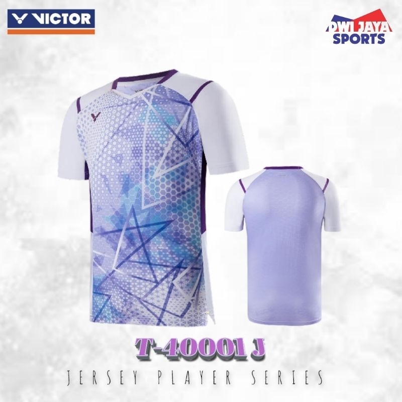 Jual New Jersey Badminton Victor T-40001 J | Kaos Jersey Victor T 40001 ...
