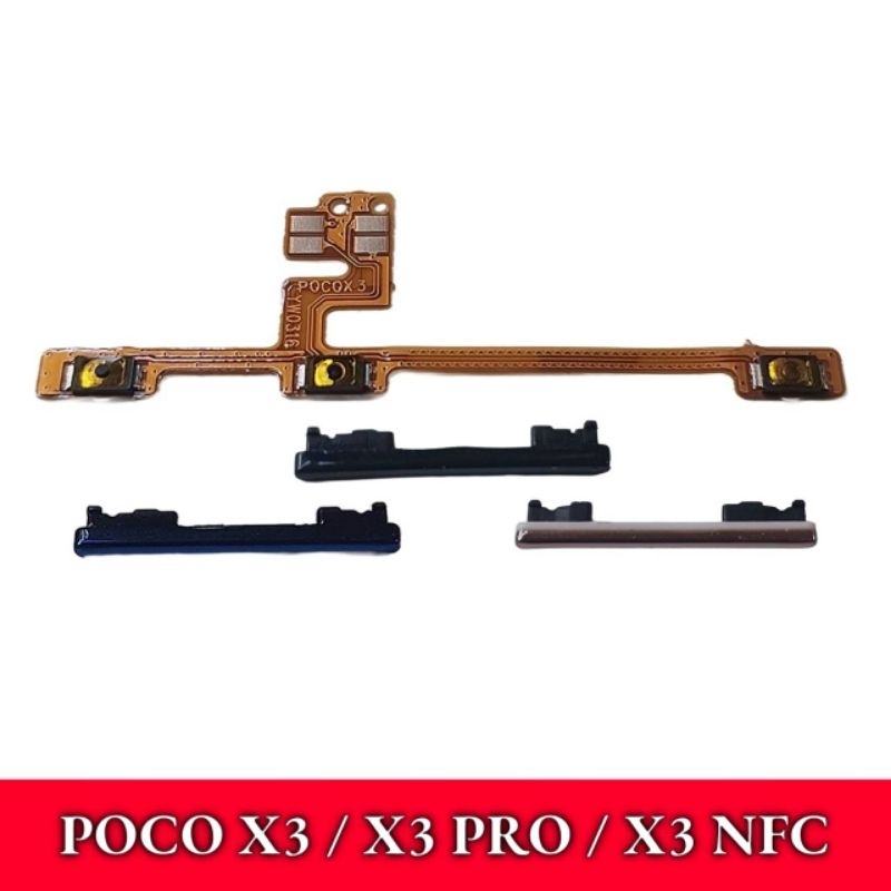 Jual FLEXIBLE ON/OFF VOLUME + TOMBOL LUAR VOLUME POCO X3 / X3 PRO / X3 NFC. | Shopee Indonesia