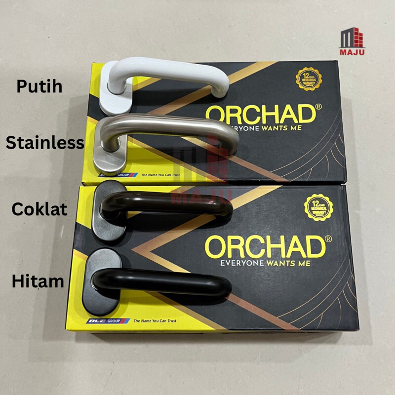Jual Lock Set Orchard Kunci Pintu Aluminium A1 Stainless / Kunci A1 / Lever Set Oval | Shopee ...