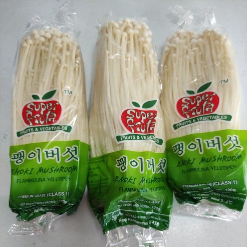 Jual Enoki Mushroom Jamur Segar Super Fruta 100g | Shopee Indonesia