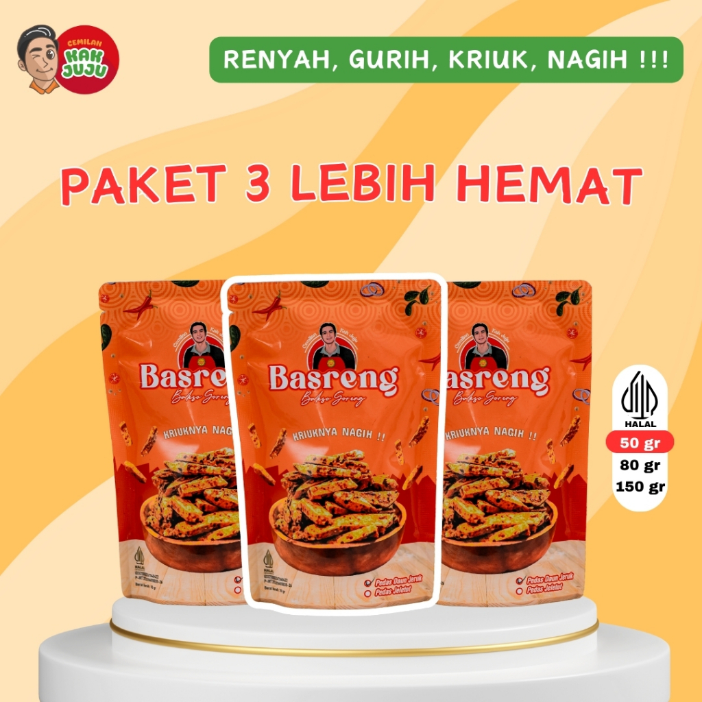Jual BASRENG STIK 50GR | PAKET LEBIH HEMAT 3 PCS | TIDAK MIX | CEMILAN ...