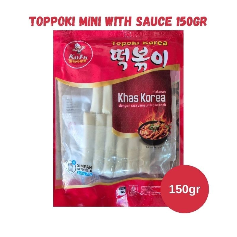 Jual Topokki / Tteokbokki Mini Korea KOFU 150gr (ada Sausnya) | Shopee ...