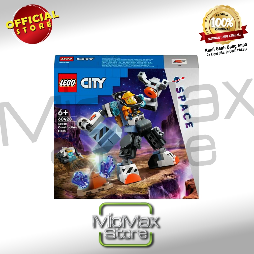 Jual LEGO City 60428 Building Space Robot CONSTRUCTION | Shopee Indonesia