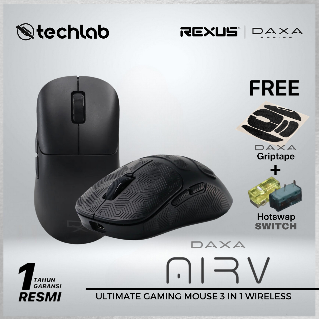 Jual Rexus DAXA Air V DX-V9 / DXV9 3in1 Connection Switch Gaming Mouse ...