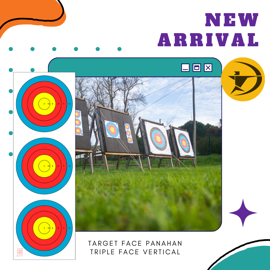 Jual Target Face Panahan Triple Vertical | Shopee Indonesia