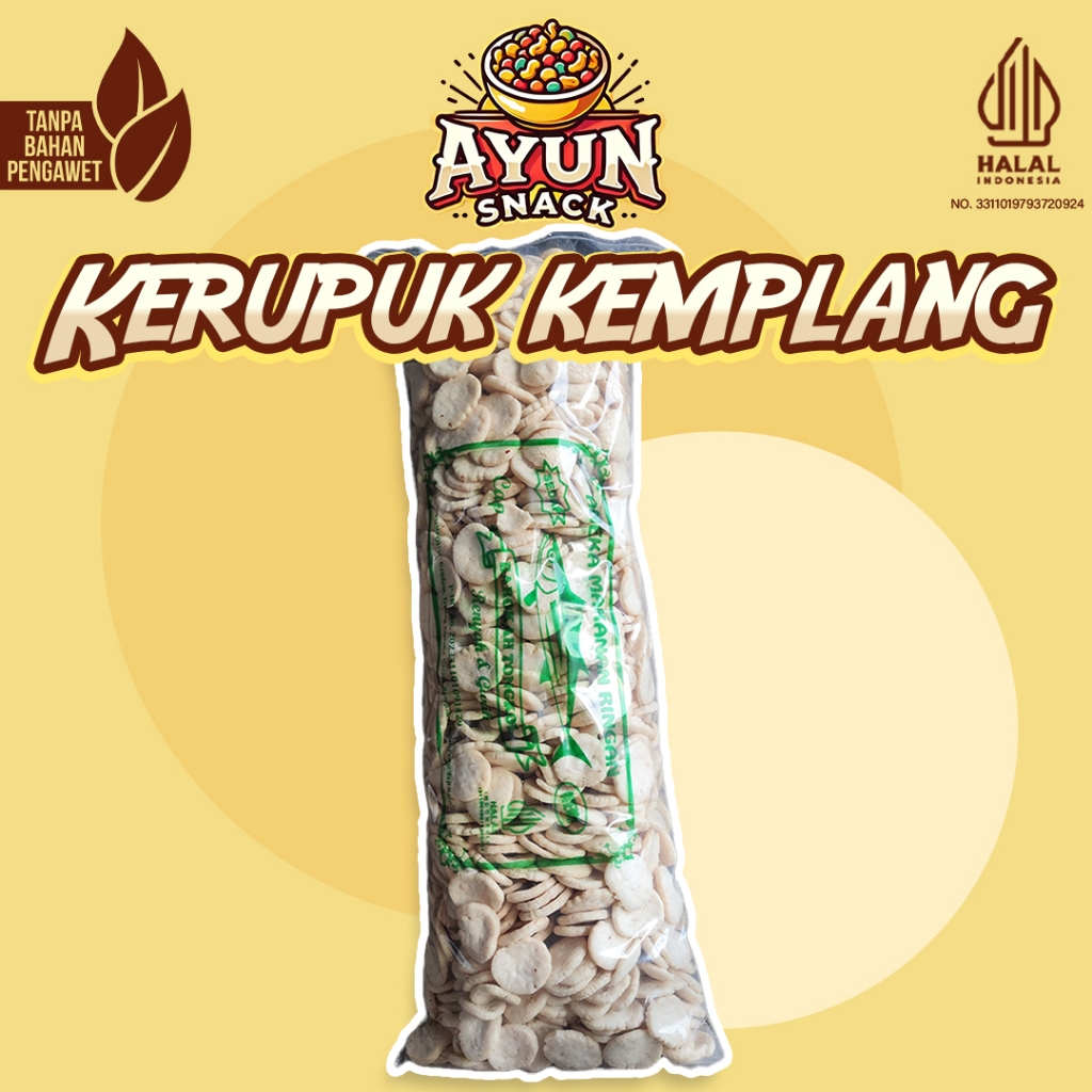 Jual KERUPUK KEMPLANG COIN 1 BALL 750GR - KERUPUK KEMPLANG KHAS ...