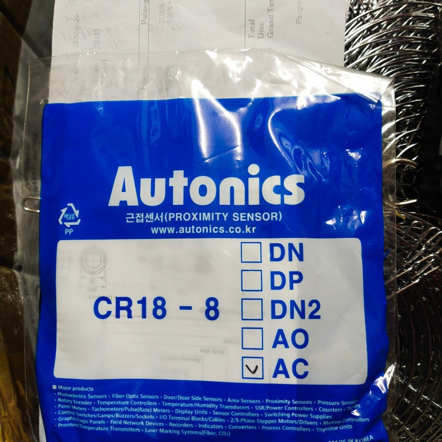 Jual proximity sensor Autonic CR18-8AC proximity sensor Autonic CR18-8AC proximity sensor ...