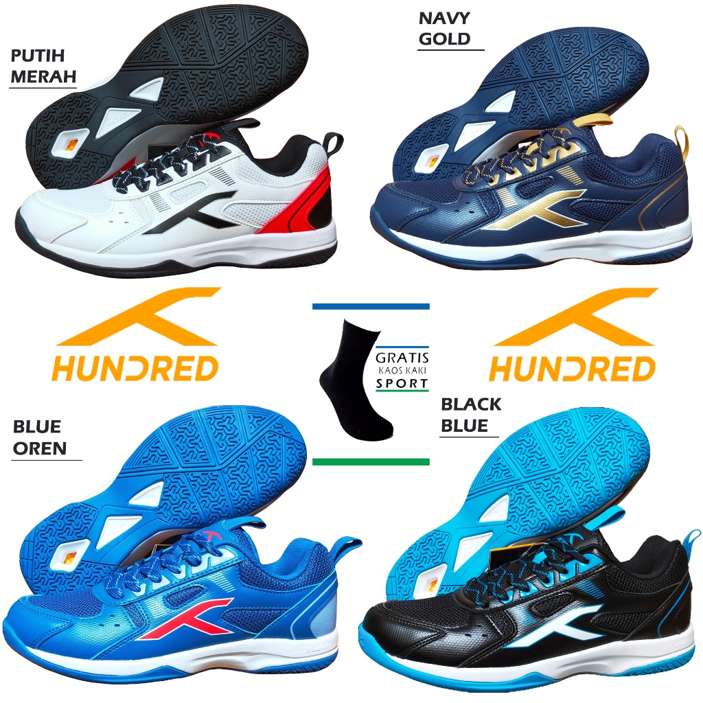 Jual Sepatu Badminton Anak dan Dewasa Merk Hundred Raze Original Sepatu ...