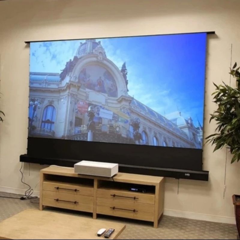 Jual layar Proyektor Potable flor motorized 120 inc 16:9/Screen ...