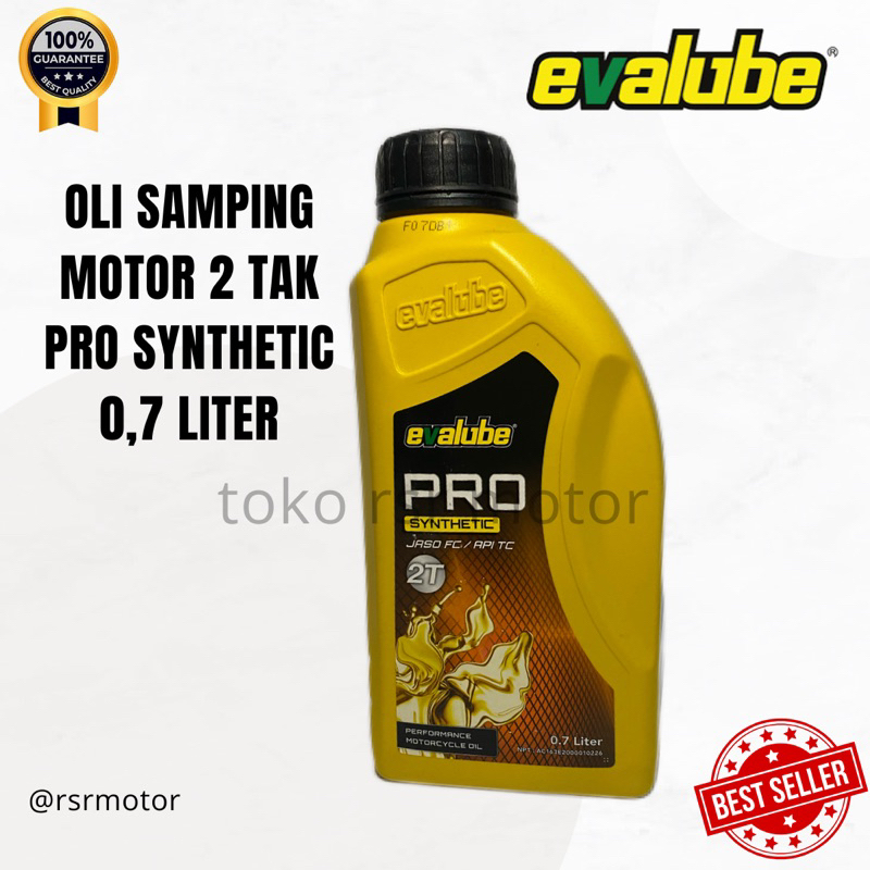 Jual Oli samping motor evalube 2 tak pro syntetic 0,7 liter | Shopee ...