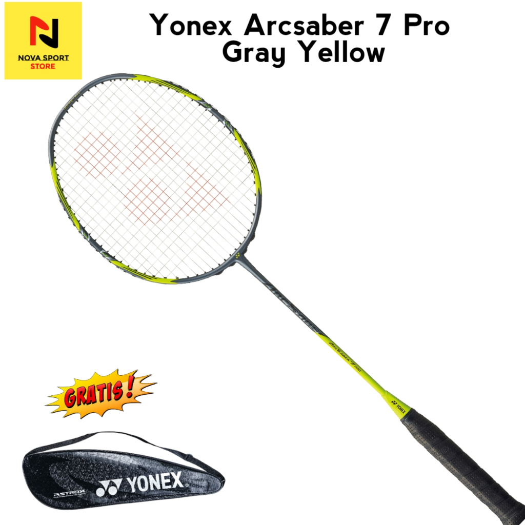 Jual Yonex Raket Badminton Arcsaber 7 Pro Gray Yellow | Shopee Indonesia