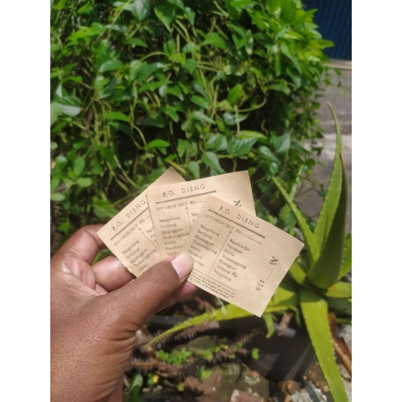 Jual [ DAPAT 3 KARCIS ] Karcis Bis Jadul P.O. DIENG Tahun 60-70an Ejaan ...