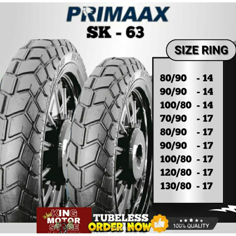 Jual READY STOK! BAN TUBLES SK 63 PRIMAAX FREE PENTILTUBLES RING 14 DAN ...