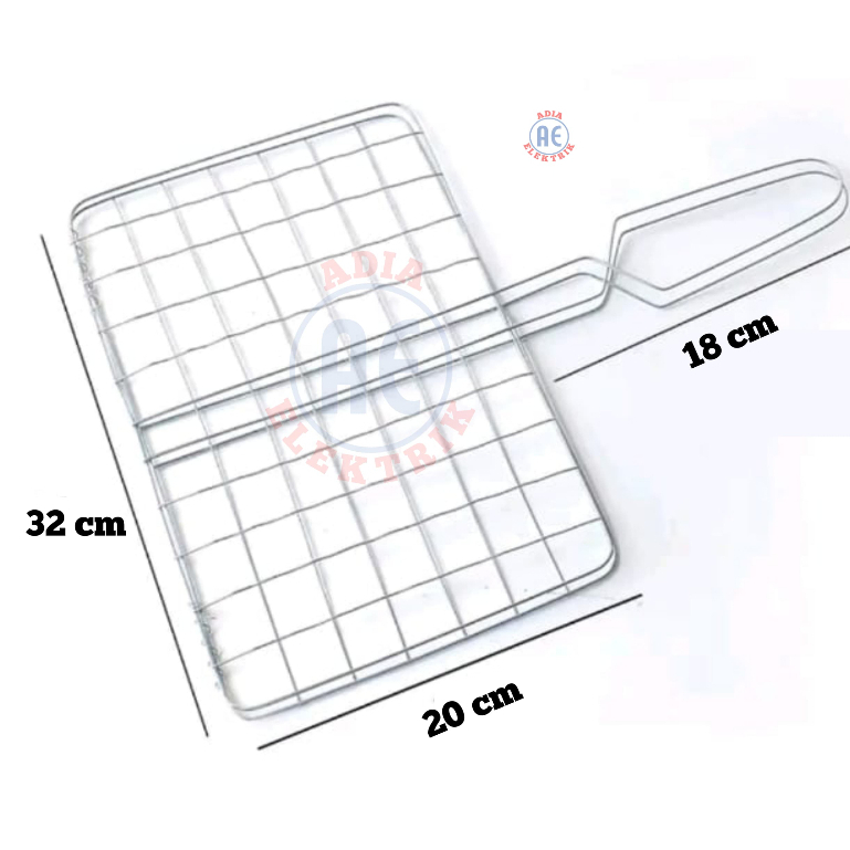 Jual Alat Panggang Stainless Jepit / Panggangan Ikan , Ayam, Sate /Alat ...