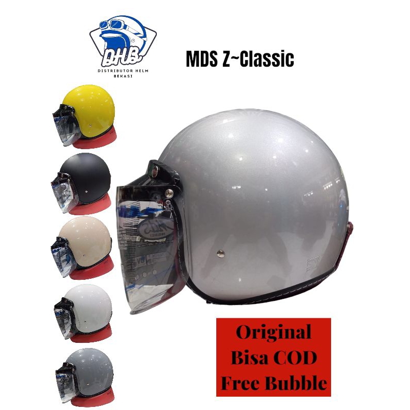 Jual Helm Retro MDS Z Classic Solid | Shopee Indonesia