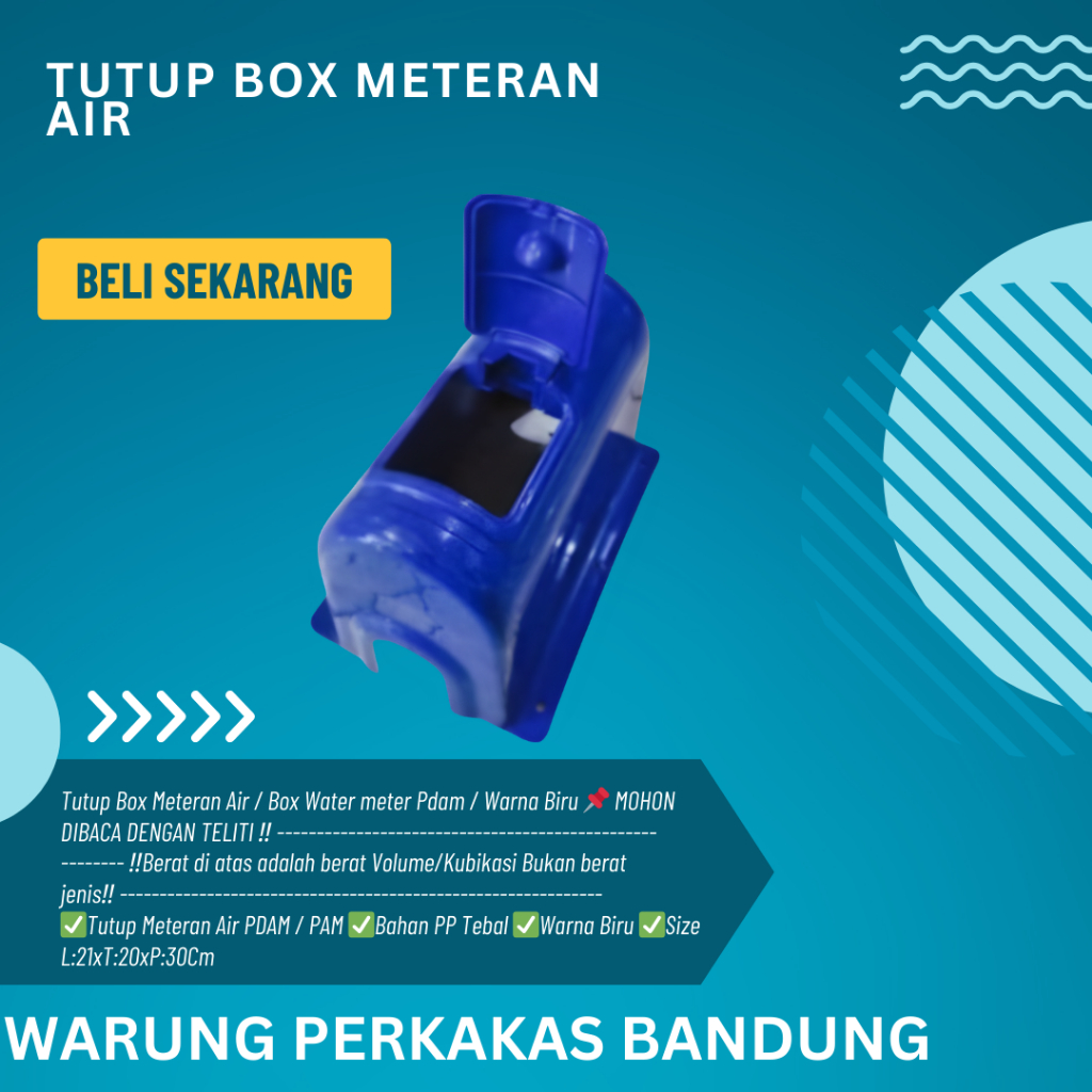 Jual Tutup Box Meteran Air / Box Water meter Pdam / Warna Biru | Shopee ...