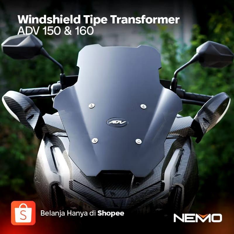 Jual Windshield ADV Visor ADV 160 ADV 150 type transformer Nemo ...