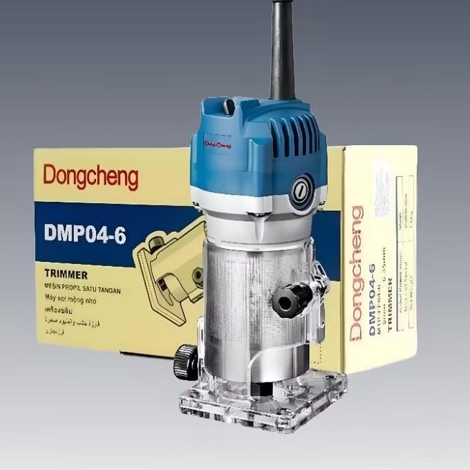 Jual ORIGINAL DONGCHENG DMP04-6 MESIN TRIMMER PROFIL KAYU 6MM 550 WATT ...