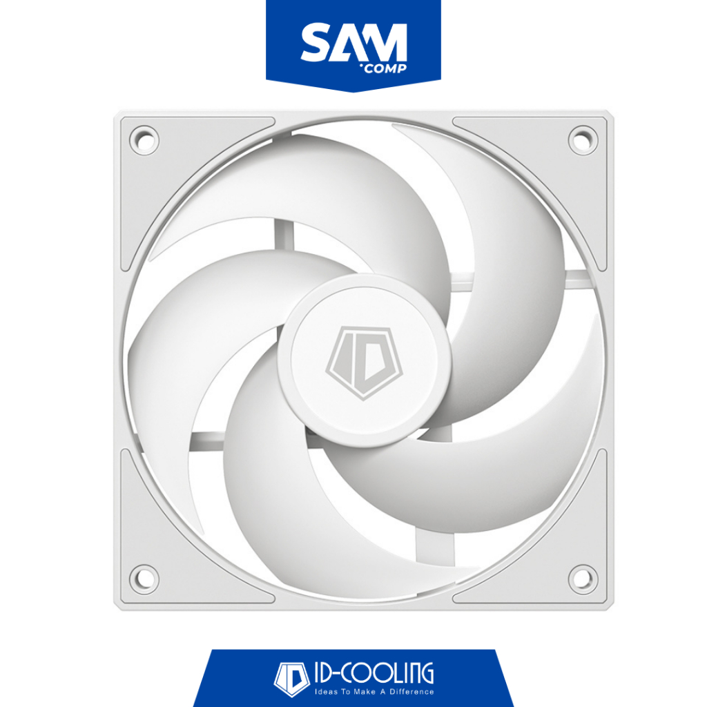 Jual ID-COOLING AS-120-W WHITE 120mm Silent PWM Fan | Shopee Indonesia