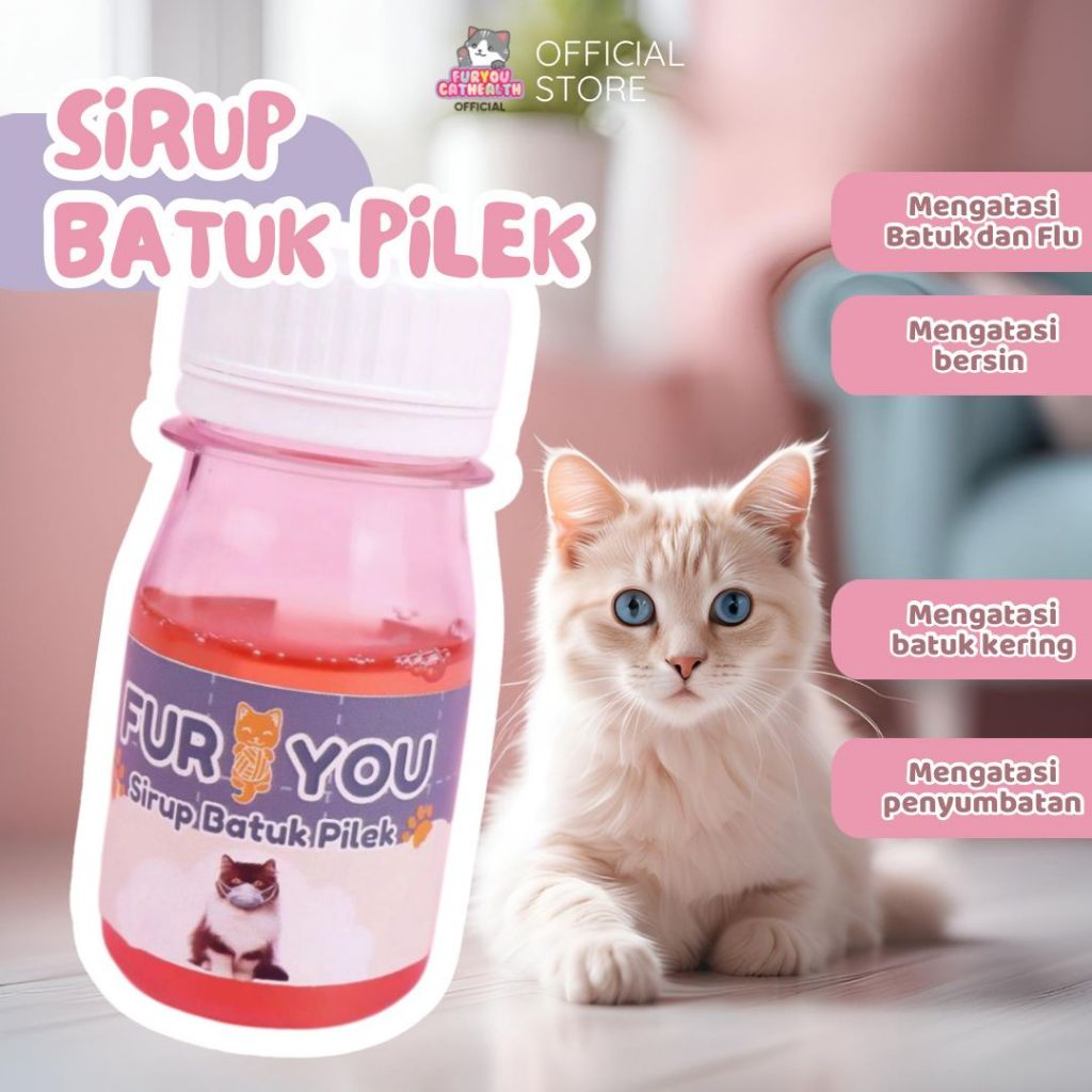 Jual Fur you Sirup Batuk Pilek kucing cat flu batuk kucing flucat ...