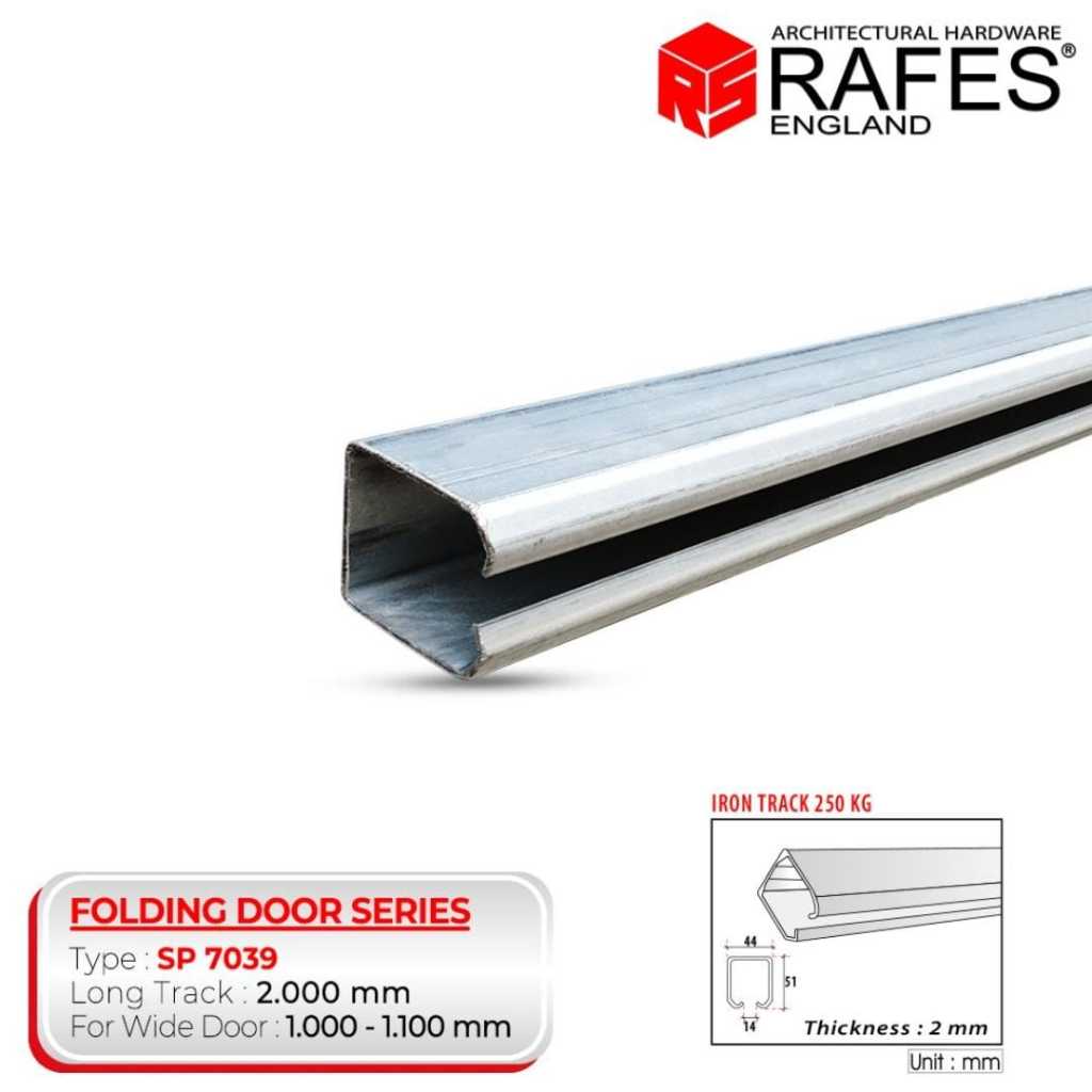 Jual Rel Atas Pintu Sliding Iron Track Besi RAFES ENGLAND Thickness 2 ...