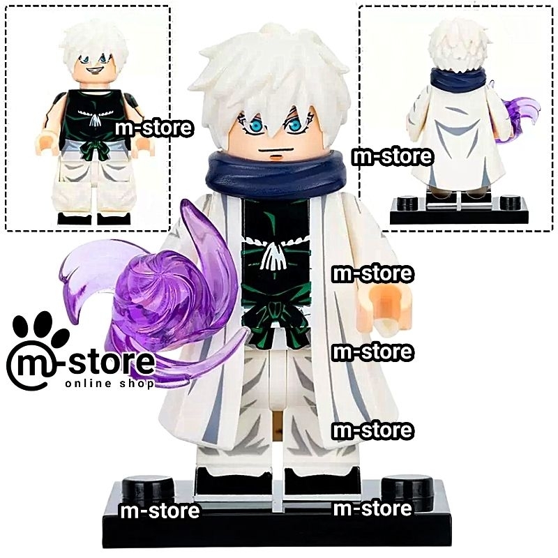 Jual brick jujutsu kaisen satoru gojo in white mini toy figure | Shopee ...