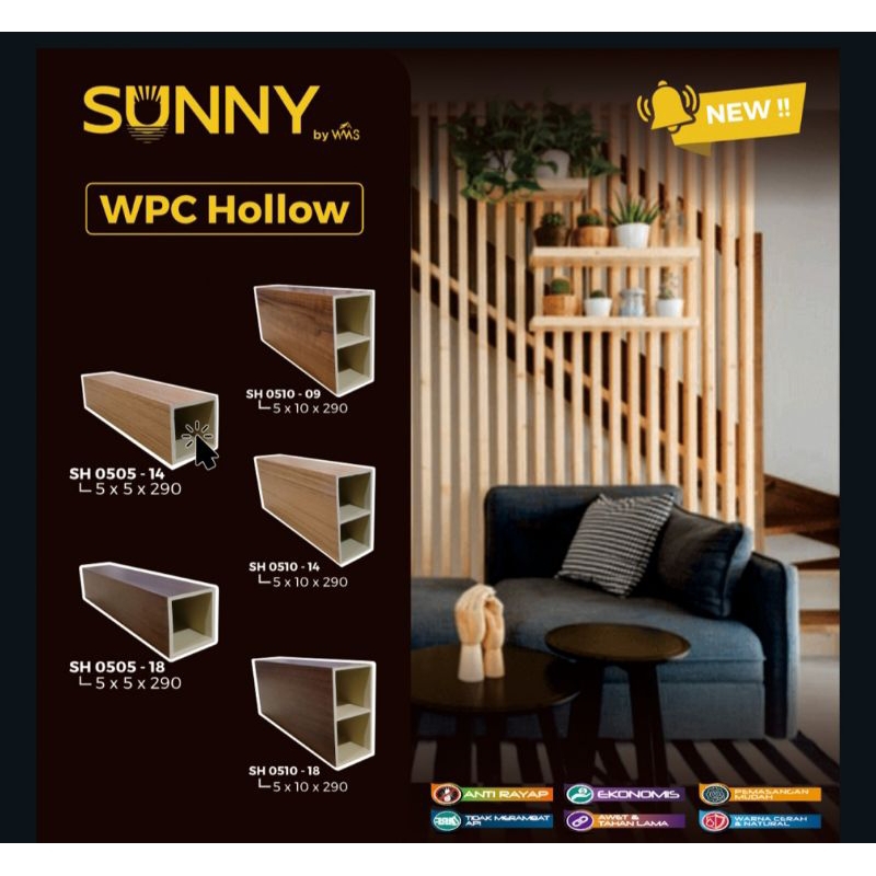 Jual PVC Hollow Tube Partisi Kisi-Kisi pembatas ruangan ukuran 5 x5 cm ...