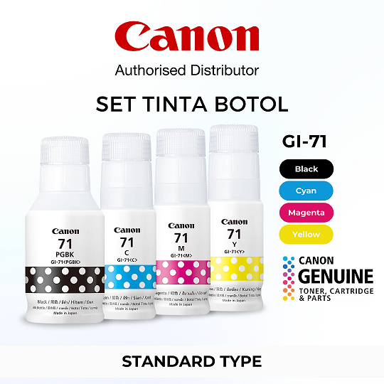 Jual Paket Hemat Tinta Original Canon 71 - Tinta Canon G1737 G2770 ...