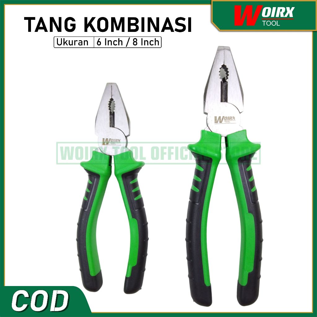 Jual WOIRX TOOL Tang Kombinasi Combination Pliers 6 inch 8 inch 6" 8 ...