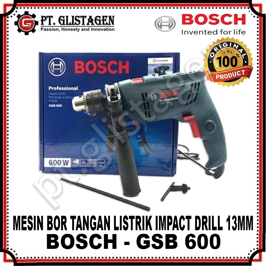 Jual BOSCH GSB 600 Mesin Bor Tangan Listrik 13mm Mesin Bor Impact Drill ...