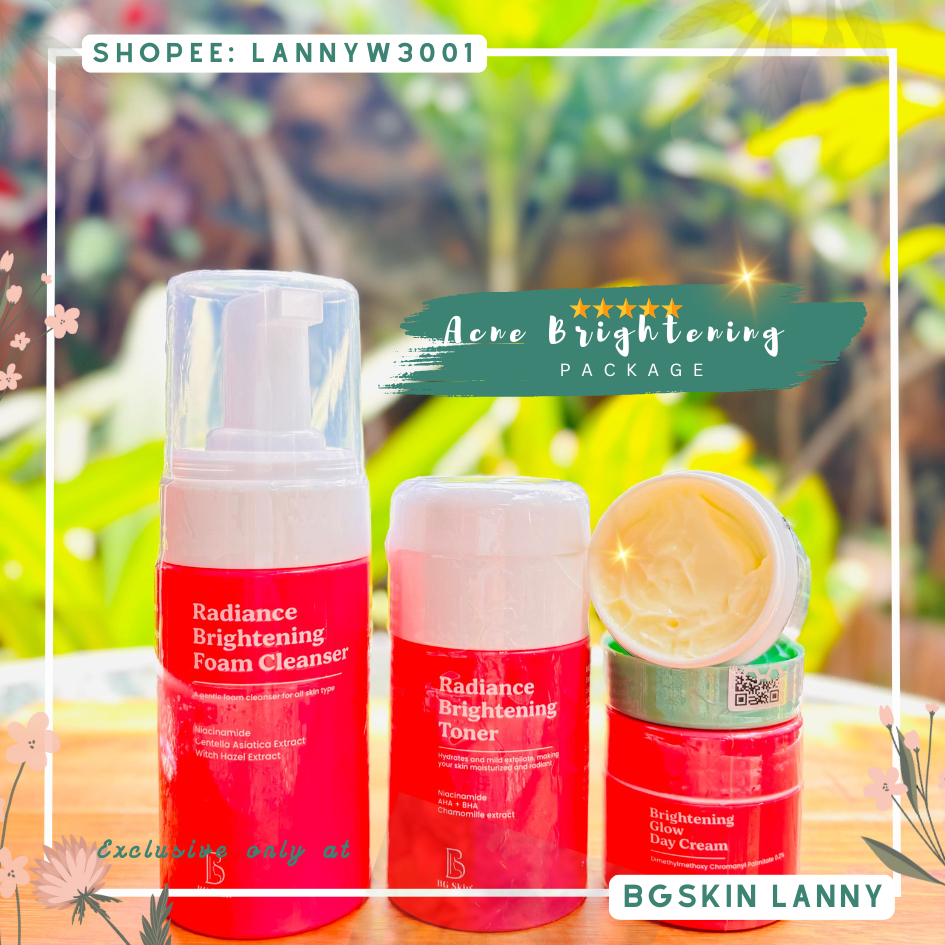 Jual BG SKIN Paket BRIGHTENING ACNE + FREE BG Skin GIFT | Shopee Indonesia