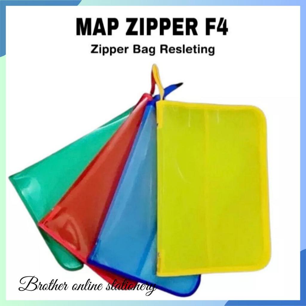 Jual BOS Map Zipper F4 Map Seleting/File Tas Dokumen/Map Tenteng Kantor ...