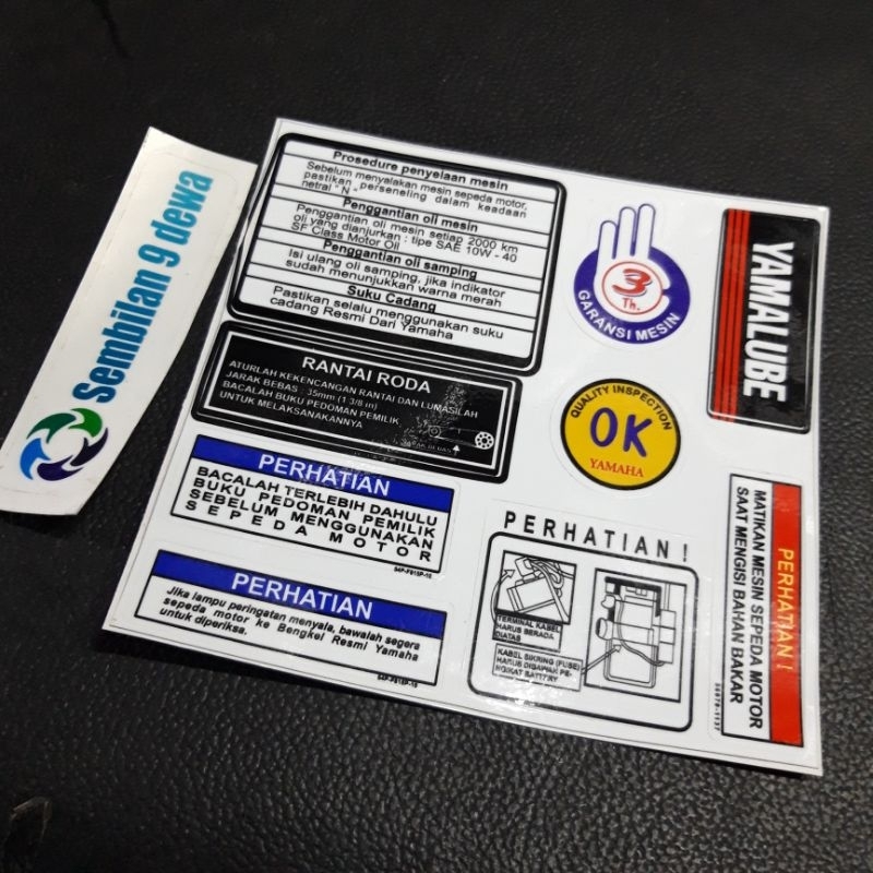 Jual stiker pelengkap detail restorasi yamaha FIZR F1ZRA poswan ...
