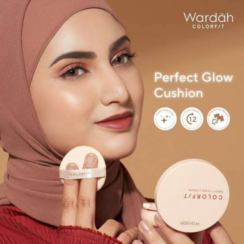 Jual GLOW NEW SHADES! Wardah Colorfit Perfect GLOW Cushion - Medium ...