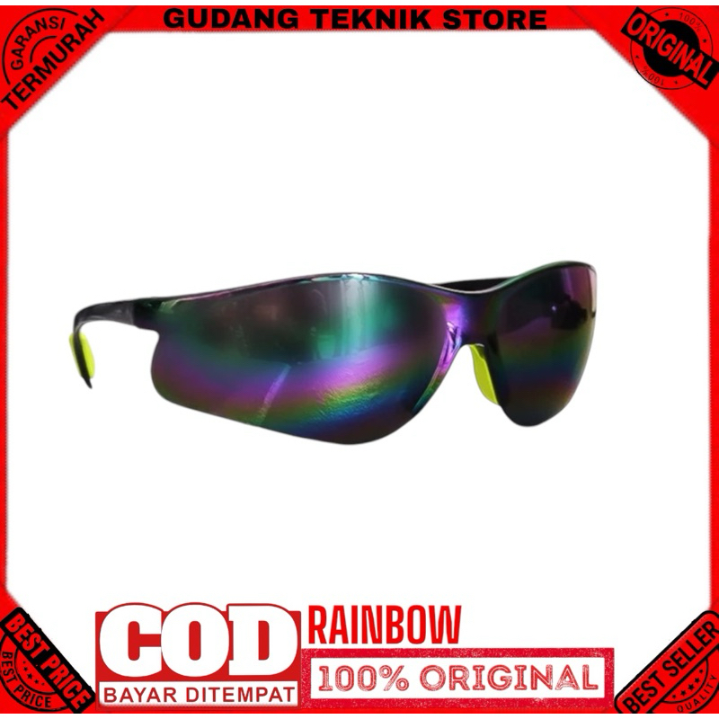 Jual Kacamata LAS Gerinda Safety Fashion Sporty Glasses Anti Fog UV RAINBOW | Shopee Indonesia