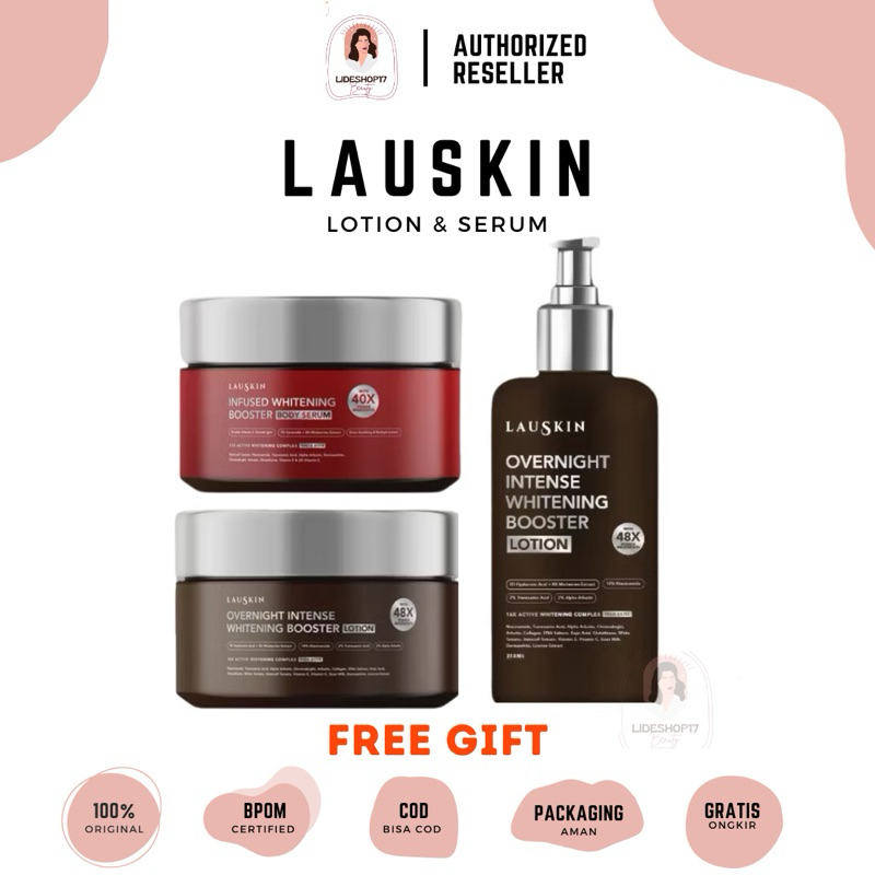 Jual [READY] LAUSKIN OVERNIGHT INTENSE WHITENING BOOSTER BODY LOTION ...