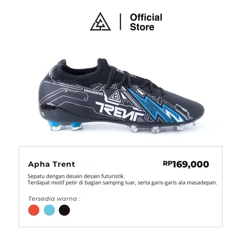 Jual Sepatu Bola Boot Apha Trent Collar Exelon FG Original Sepakbola ...