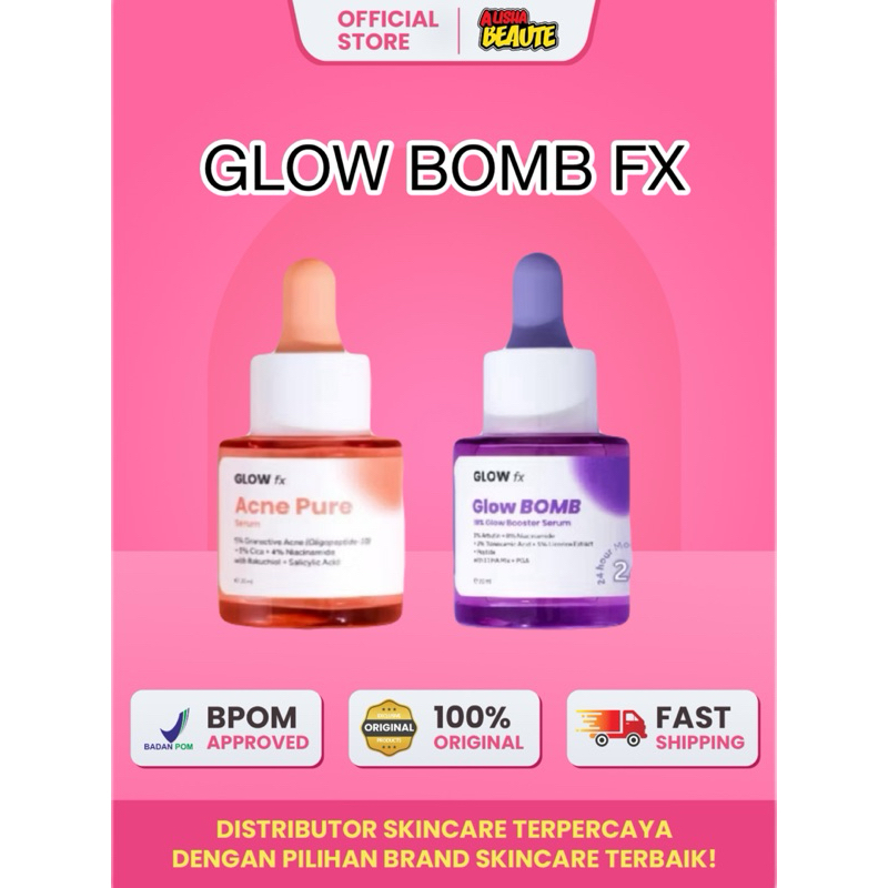 Jual GLOW FX Serum Series | Acne Serum | Glow Booster Serum 20 ML ...