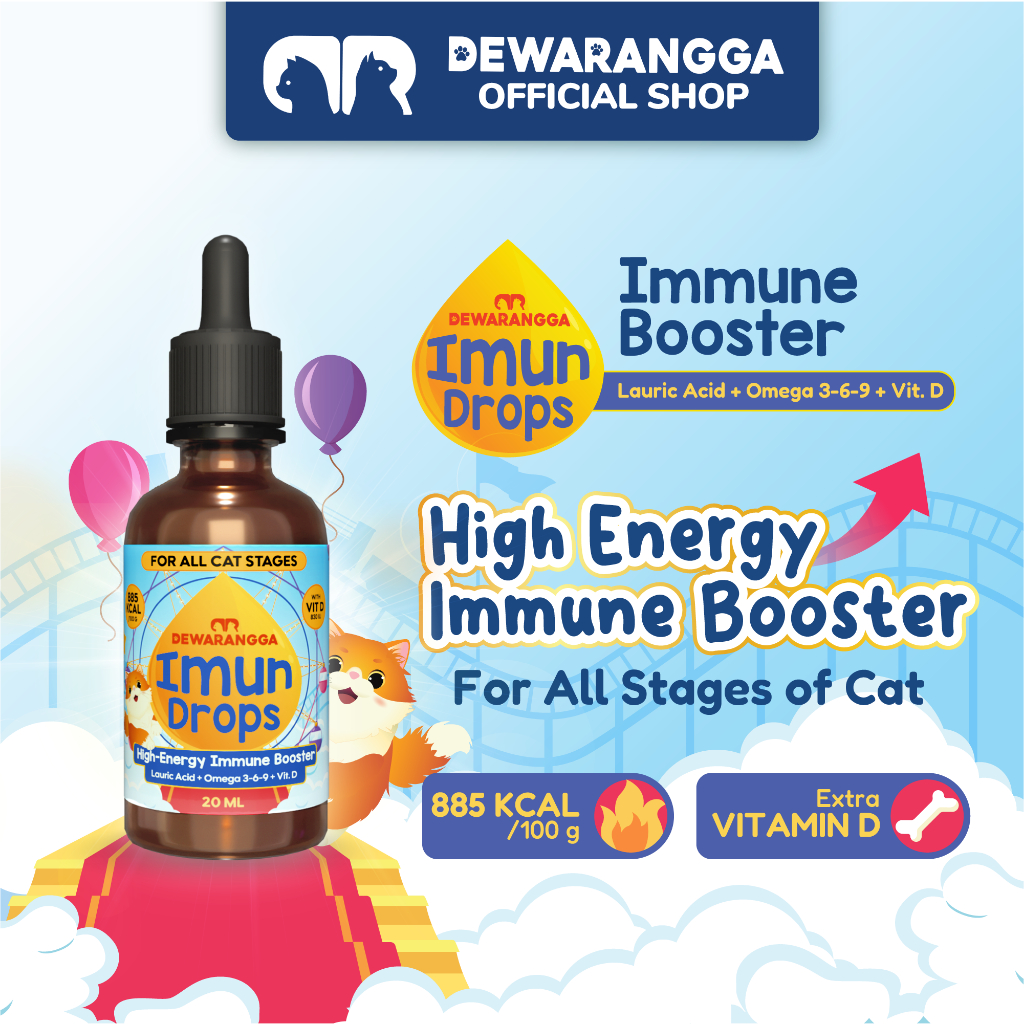Jual Dewarangga Imun Drops Vitamin Kucing High Energy untuk Mendukung ...