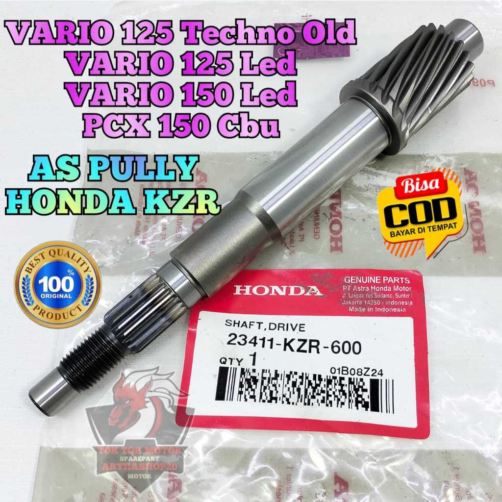 Jual AS PULLY CVT KZR ASLI ORIGINAL MOTOR HONDA VARIO 125 TECHNO OLD ...