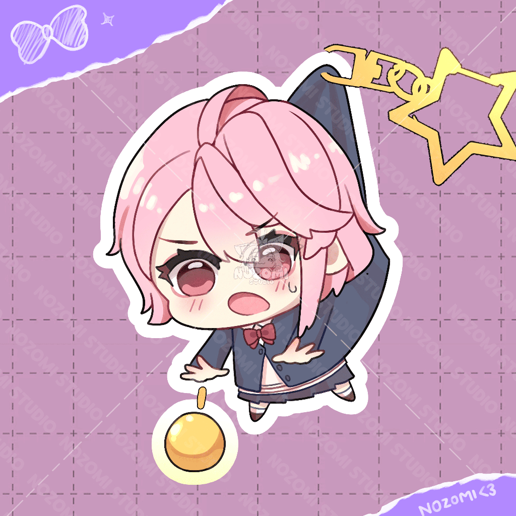 Jual Keychain / Ganci Anime DANDADAN SHIRATORI AIRA WITH OKARUN BALLS ...