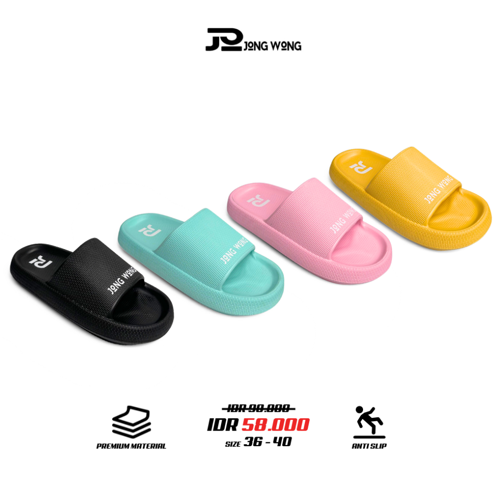 Jual Jong Wong Official - Sandal Slip On Hype Cloud Series | Sandal ...