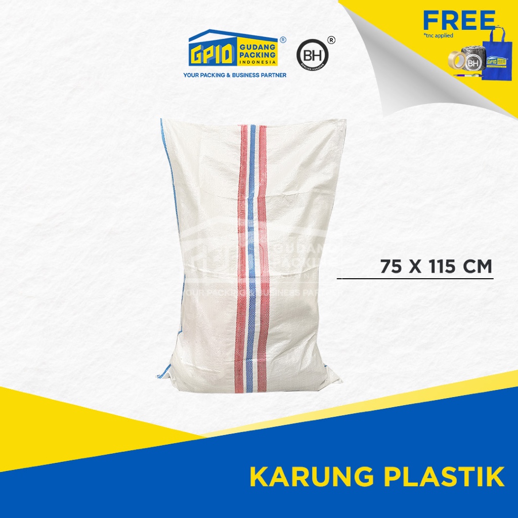 Jual Karung Plastik 100kg 75x115 (ISI 100 LBR) | Shopee Indonesia