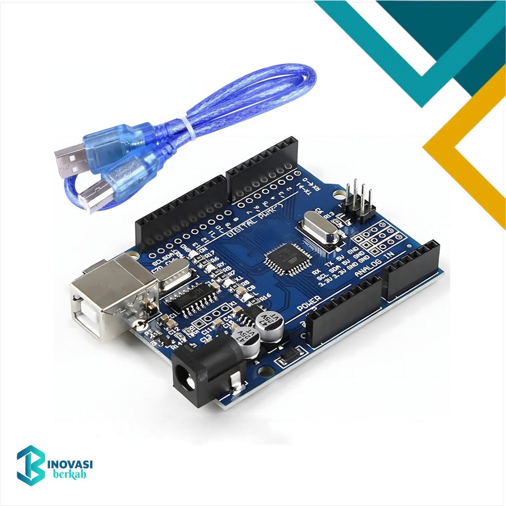 Jual Arduino UNO R3 ATmega328P SMD CH340 ATmega328P-PU + Kabel | Shopee ...