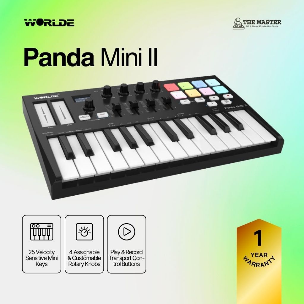 Jual WORLDE PANDA MINI MK2 PANDA MINI MKII 25 Keys Keyboard Midi ...