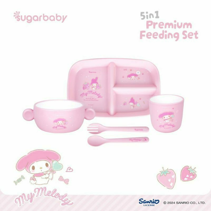 Jual Sugarbaby 5in1 Premium Feeding Set Sanrio Collection/Set Tempat ...