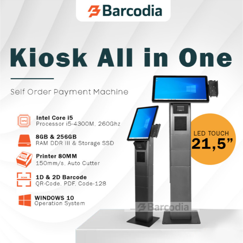 Jual Barcodia Digital Self Order Kios K 21.5 inch Iware XKS-W215 ...