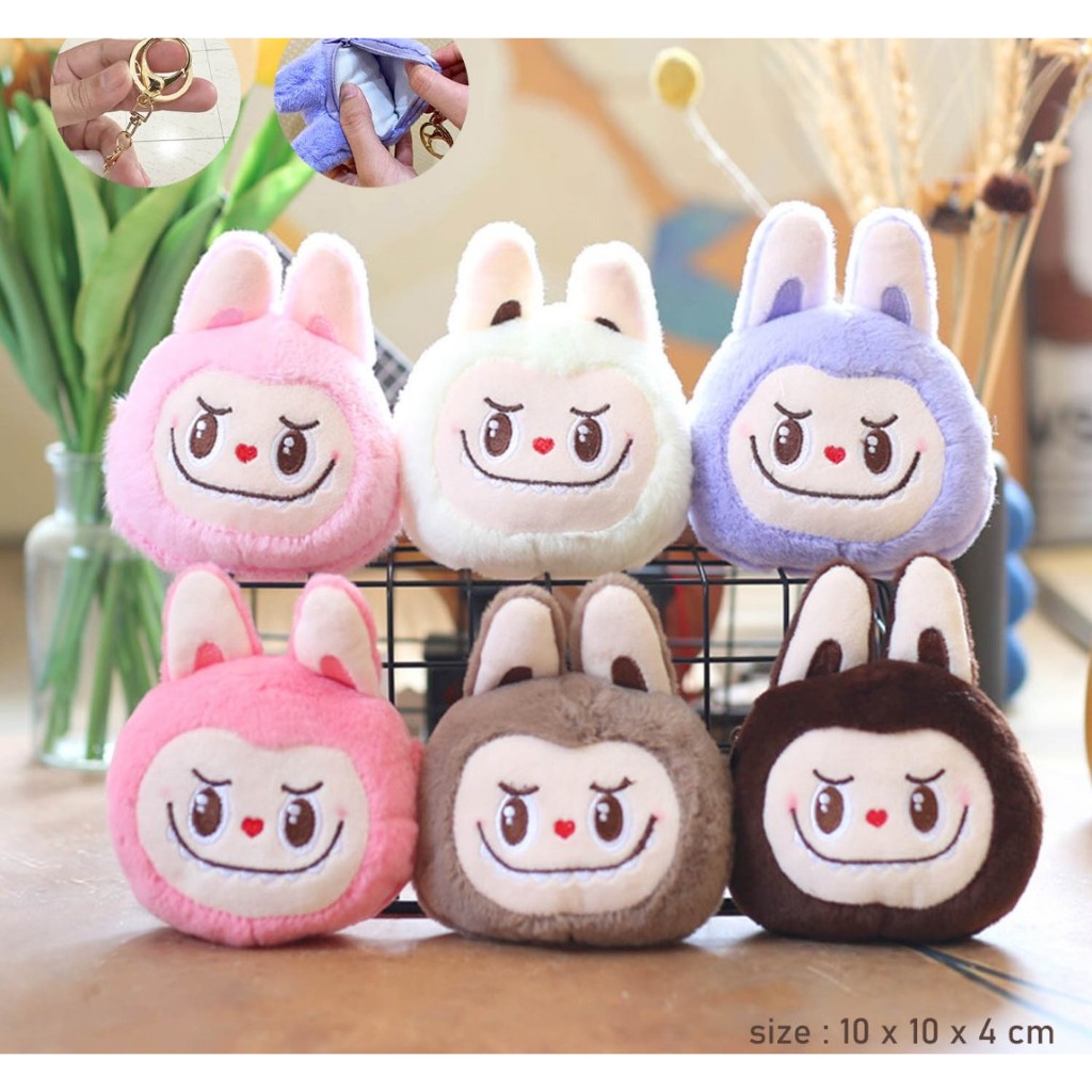 Jual Dompet Koin Boneka Labubu / Dompet Koin Boneka Labubu Empuk ...